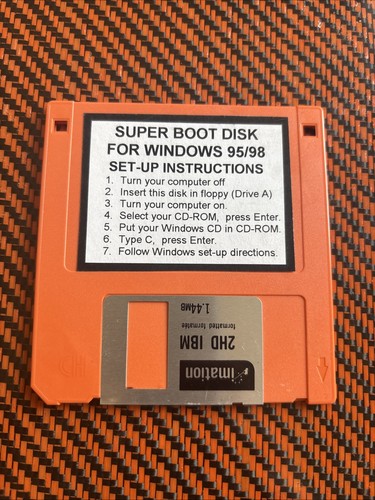 Super Boot Disk For Windows 95/98 2HD IBM Floppy Disk | eBay