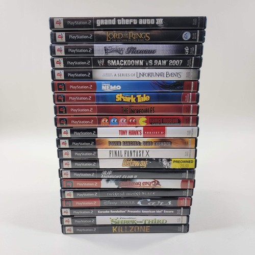 Lot of 20 Sony PlayStation 2 PS2 Games | eBay