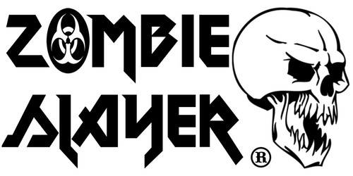 ZOMBIE SLAYER SKULL STICKER CAR OR BUMPER STICKER | eBay