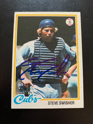 Steve Swisher Signed 1978 Topps #252 Card Chicago Cubs Autograph COA | eBay