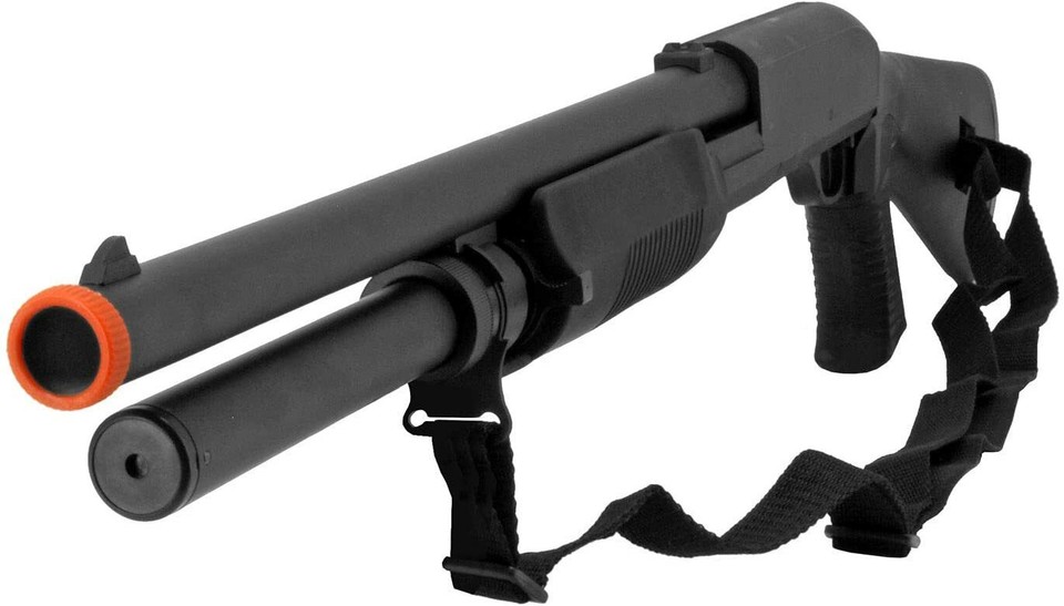 Double Eagle M56 Pump Action Multi Tri-Shot 3xBBs Spring Powered ...