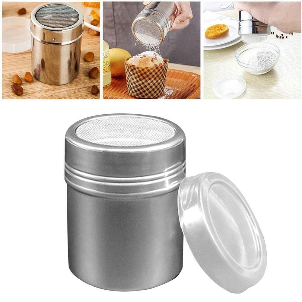 Chocolate Shaker Lid Icing Sugar Flour Cocoa Powder Tool Sifter Cooking ...