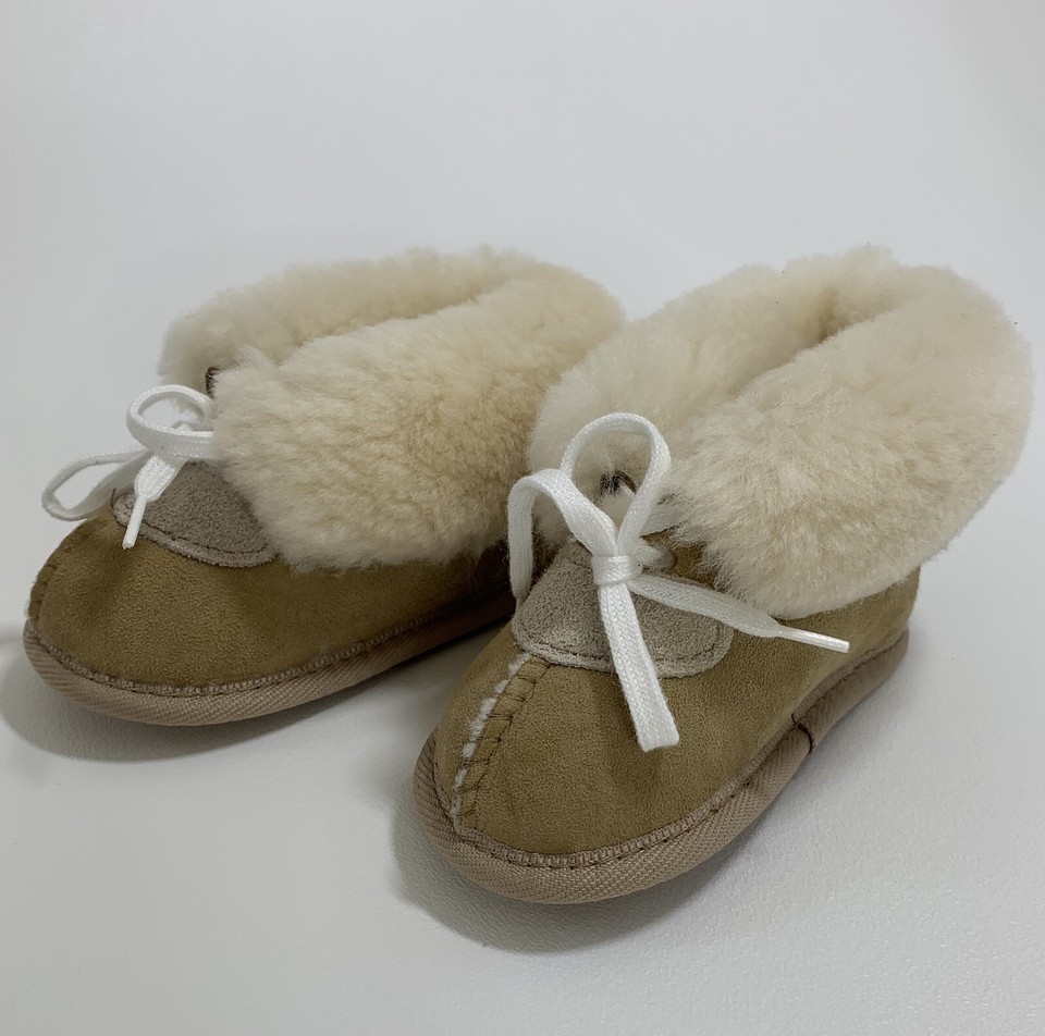 Koolaburra Little Kids Bootie Slippers Shearling Suede Fold Over Very ...