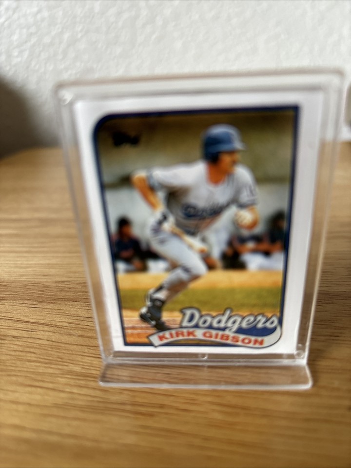 1989 Topps Double Headers Kirk Gibson Tigers Dodgers Encased | eBay