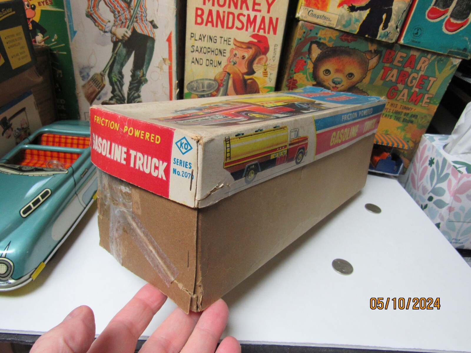 Shell Chevrolet Gasoline Tin Friction Tanker Truck in Box Near Mint ...