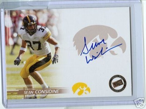Sean Considine certified autographed signed Iowa Hawkeyes 2005 Press ...