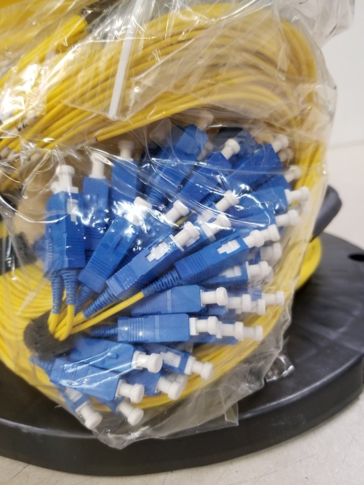 72 STRAND PLENUM SINGLEMODE PRE-TERMINATED FIBER OPTIC MICRO CORNING ...