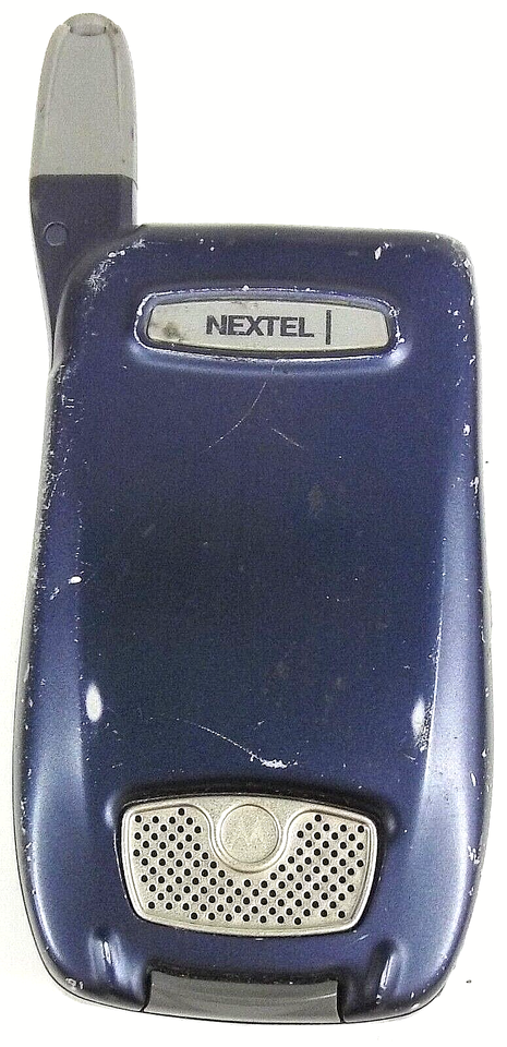 Motorola I series i760 - Blue and Silver ( Nextel ) Rare iDEN PTT Flip ...