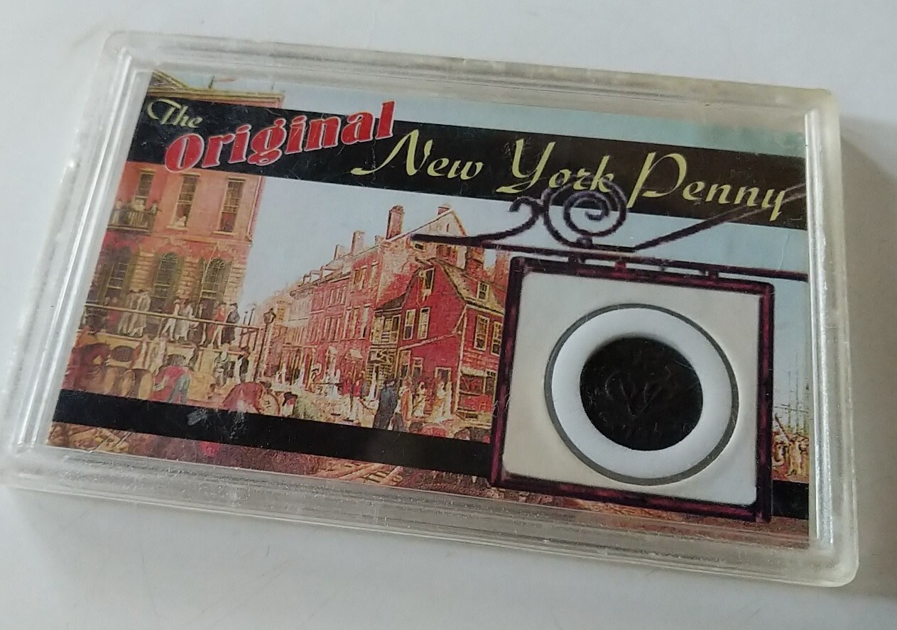 The Original New York Penny - 1 Duit Copper Coin 1737 - Used To Buy ...