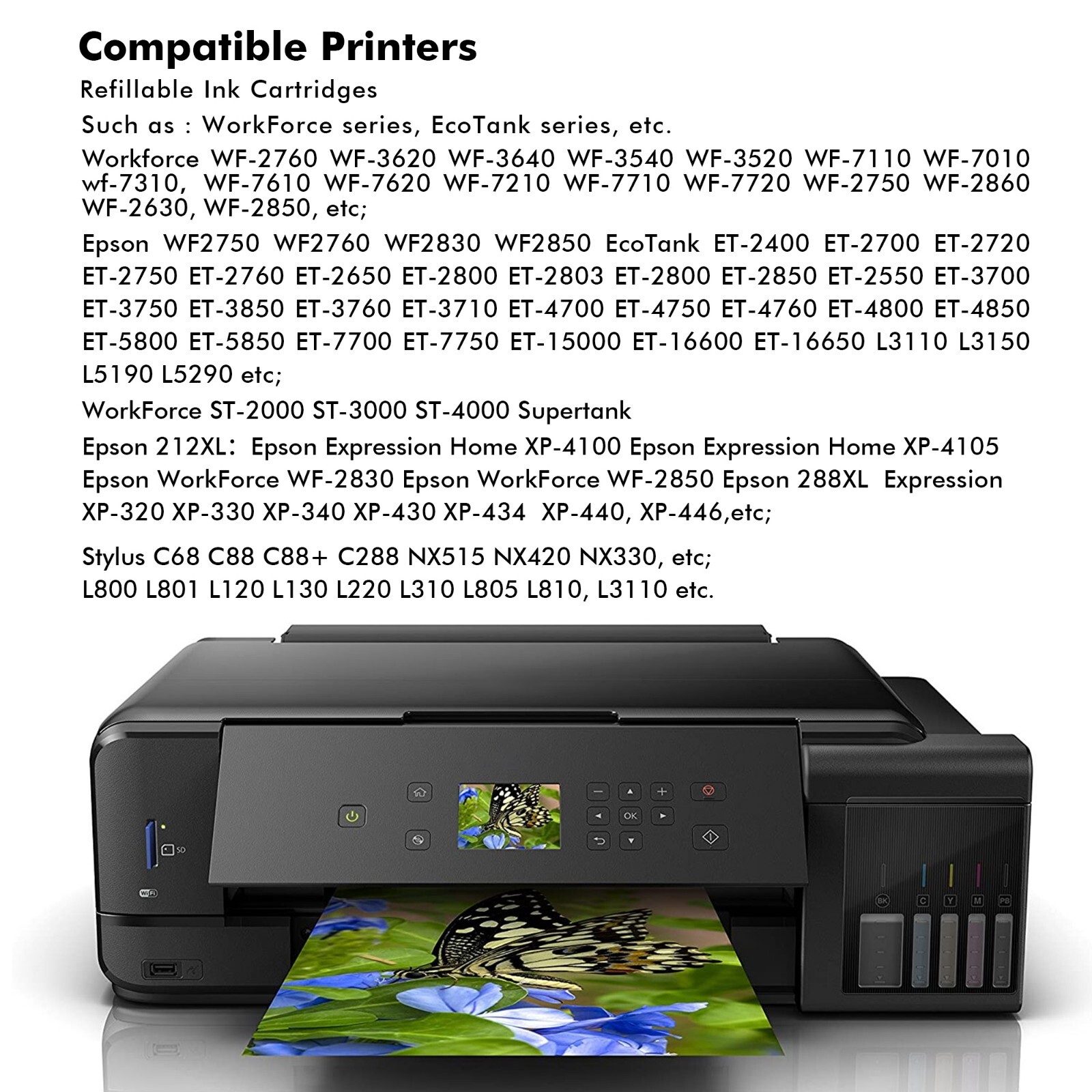 200ML Koala Ink - Black Ink Refill Kit for Epson Inkjet Printers 502 ...