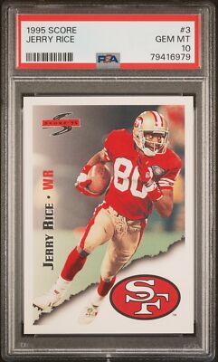 Jerry Rice 1995 Score Football Card #3 Graded PSA 10 | eBay