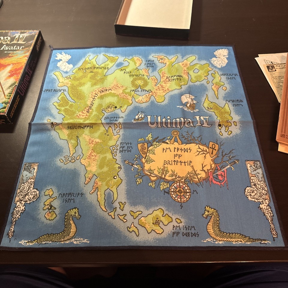 Origin Ultima IV 4 Quest of the Avatar Complete CIB IBM PC Game Big Box ...