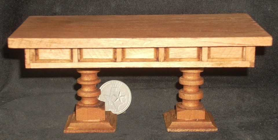 Dining Table Dollhouse Miniature Mexican Hacienda Furniture 1:12 ...