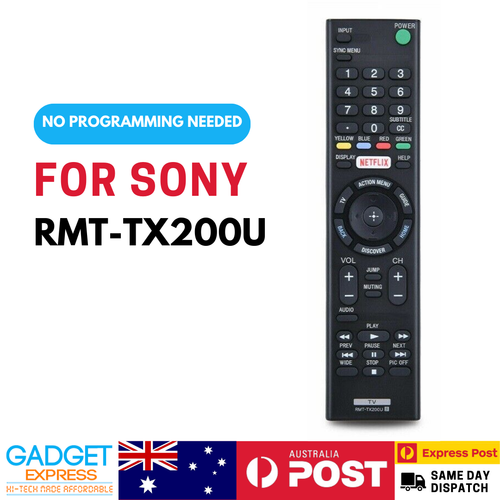 RMT-TX200U For Sony Bravia XBR-65X750D TV Replacement Infrared Remote ...