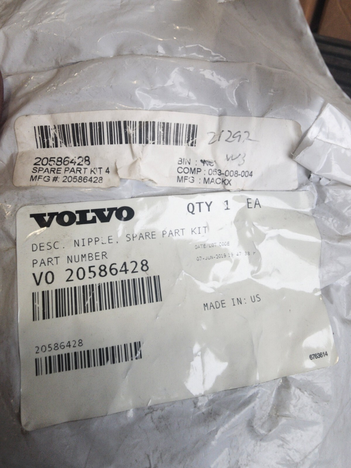 Volvo Crankcase Breather Spare Part Kit 20586428 for sale online | eBay