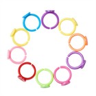 100pcs DIY 14mm Colorful Acrylic Ring 9mm Tray Components for Kids ...