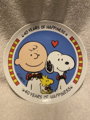 Peanuts 40th Anniversary Limited Edition Plate 1990 | eBay