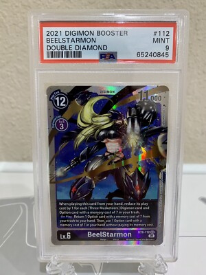 2021 Digimon Card Game Double Diamond Beelstarmon BT6-112 SEC PSA 9 ...