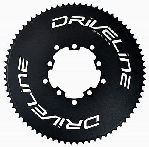 Driveline AL7075 Road Bike Bicycle TT Chainring 75T BCD 110mm 130mm ...