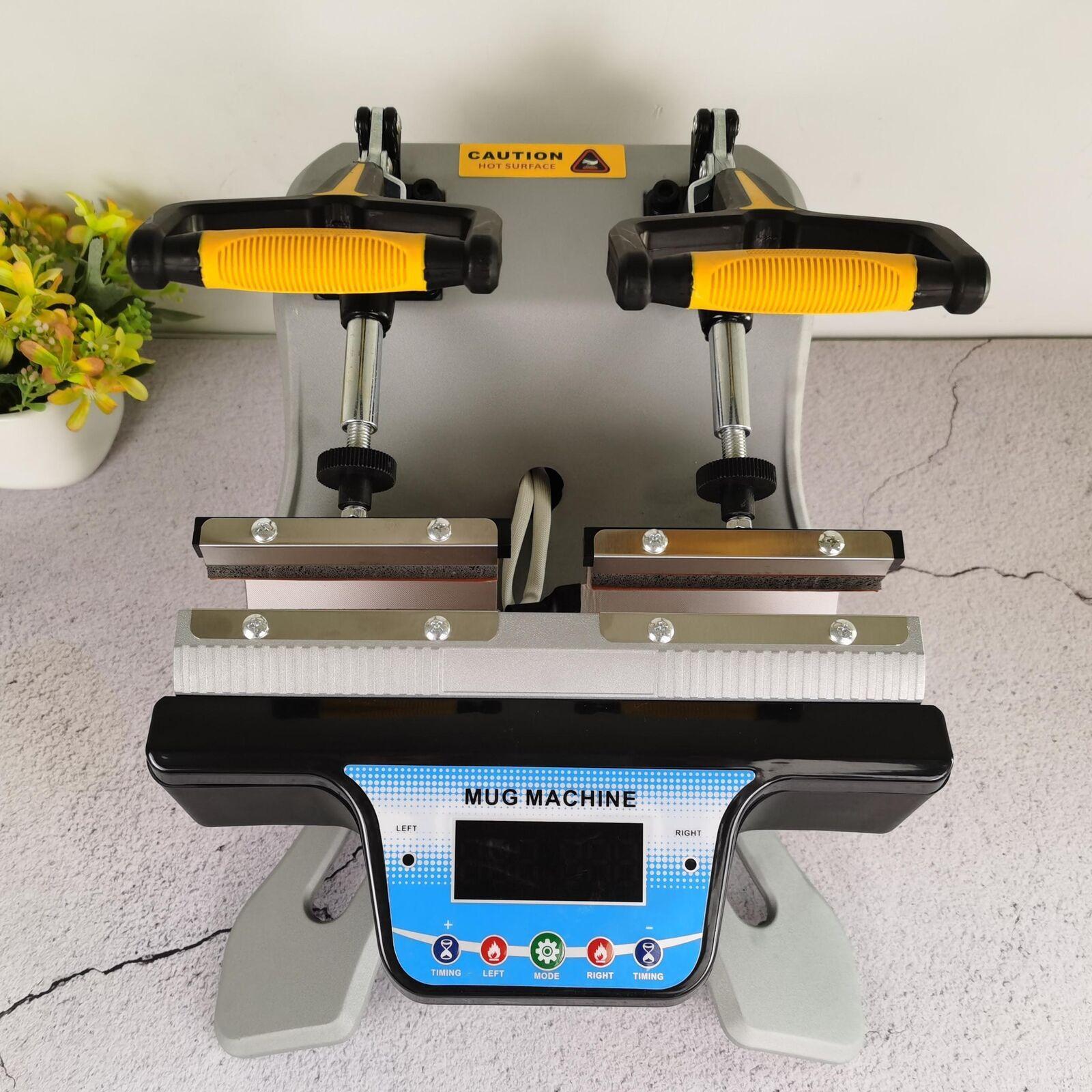 Freesub double station heat press sublimation machine coffee cup magic ...