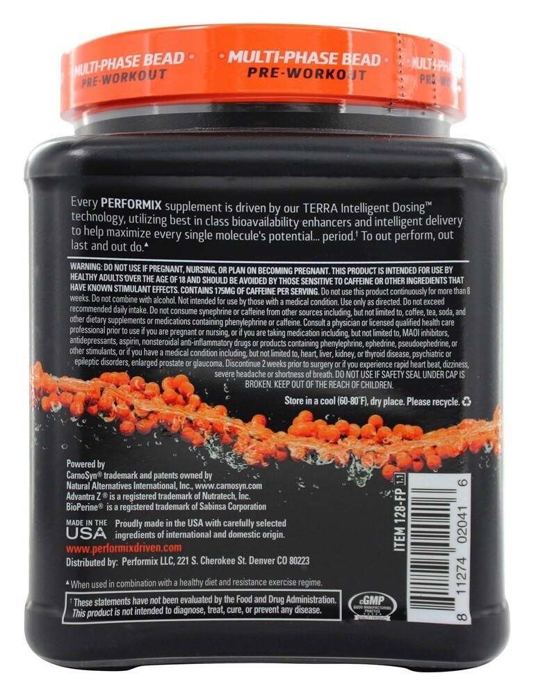 PERFORMIX ION *DISCONTINUED* PreWorkout & Pump, 40 servings, Watermelon ...