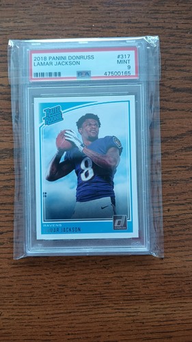 Lamar Jackson 2018 Panini Donruss Rated Rookie Card PSA 9 | eBay