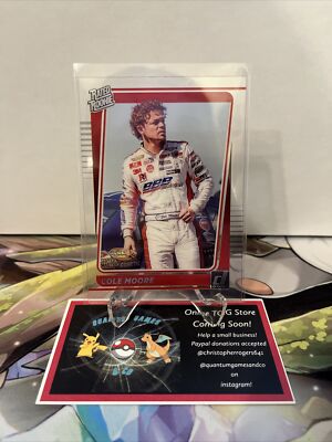 2022 Panini Chronicles NASCAR #29 Cole Moore Clearly Donruss Rated ...