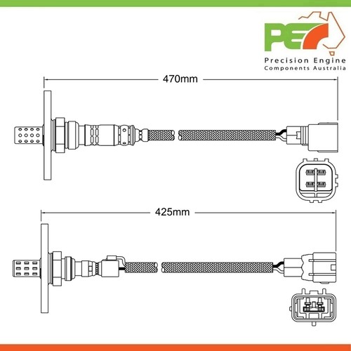 2x Premium Pre & Post-Cat Oxygen Sensors For Toyota Estima Previa TCR10 ...