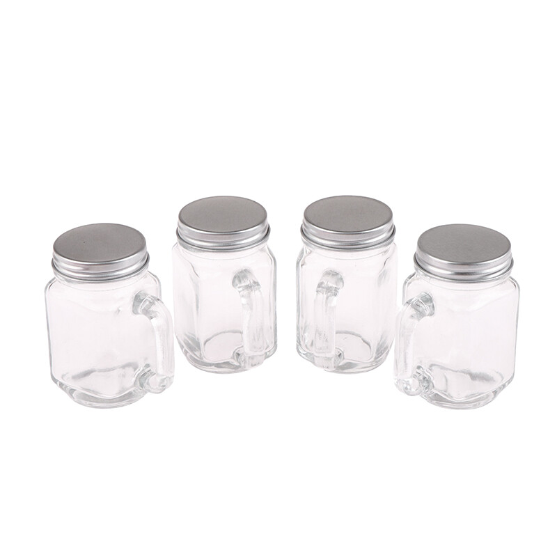 1Pc 40ml Mini Jam Honey Jar Portable Leakproof Coffee Milk Juice Bottle ...