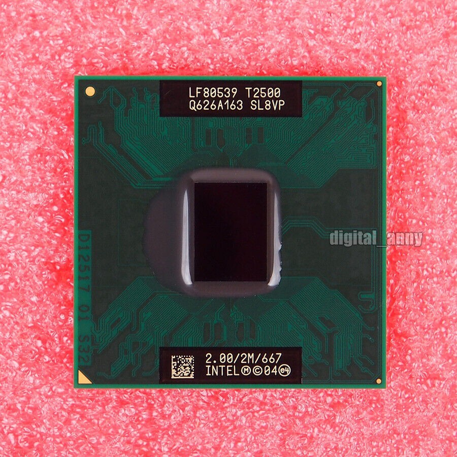 Intel Core Duo Processor T2500 2GHz CPU LF80539 Dual Core 2M 667MHz ...