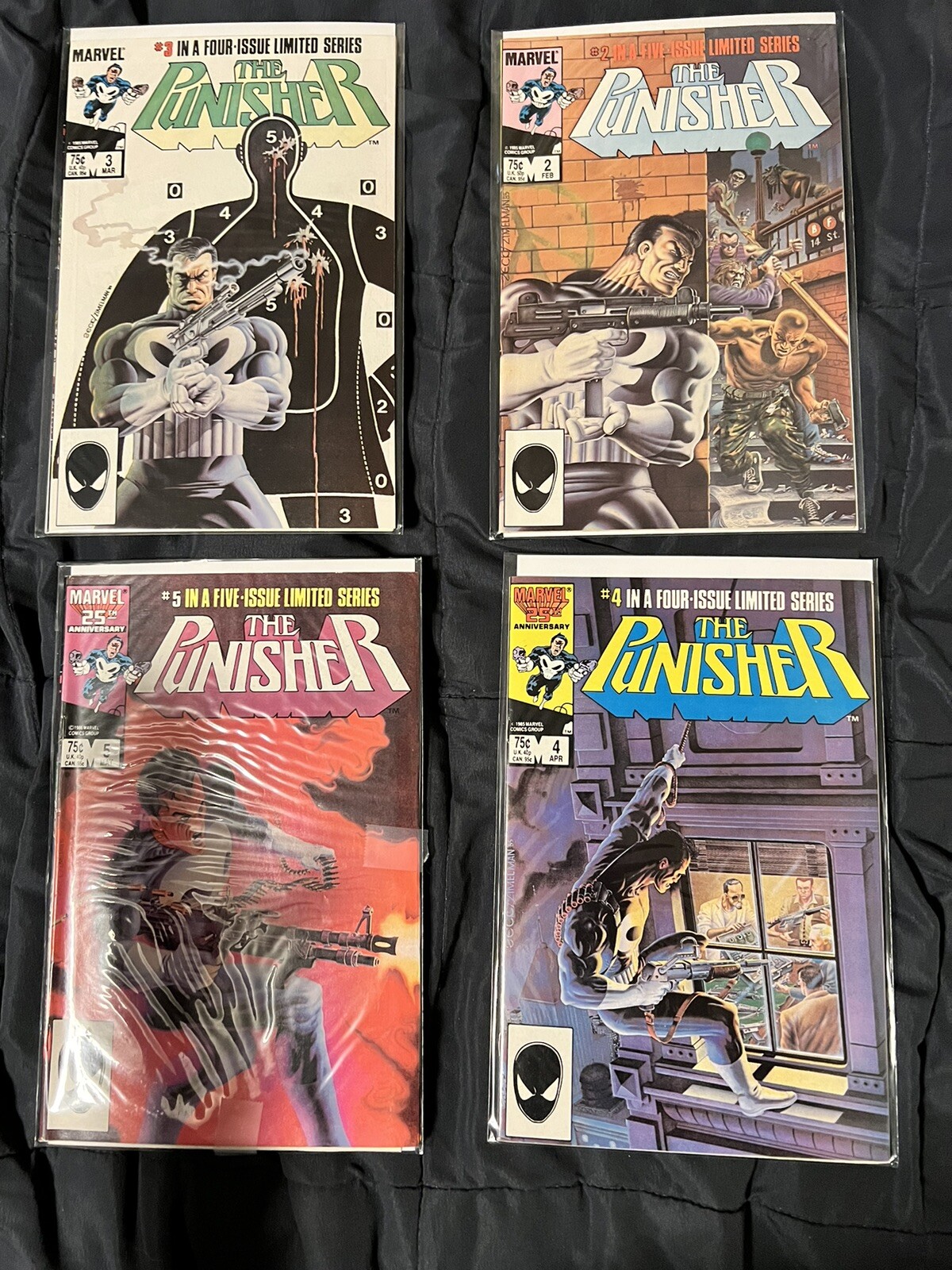 THE PUNISHER #2-5 Near Full Run (Complete Limited Series) 1986 Marvel 2 ...
