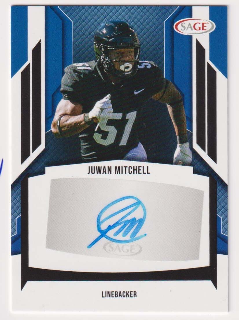 2024 SAGE HIT Low Series - Autographs Juwan Mitchell #A-JM5 (AU, RC ...