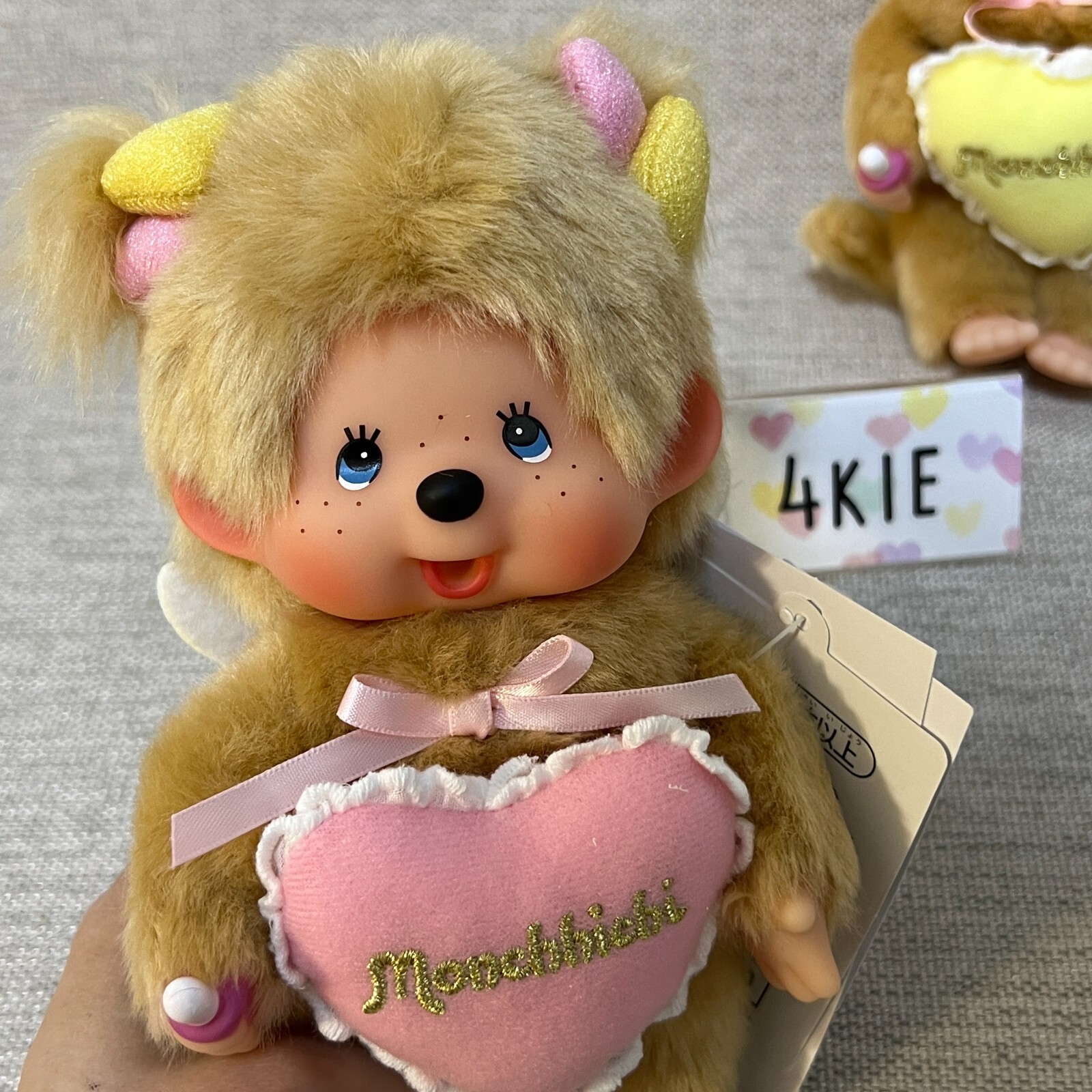 Monchhichi Love Happy Angel Gift 50th anniversary Blue Eye Girl S size ...