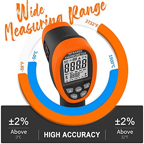 High Temperature Infrared Thermometer Annmeter An1500 Noncontact ...