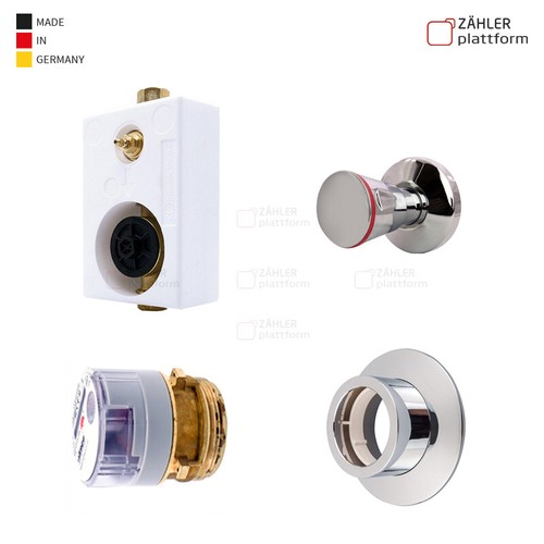 Wasserzähler Unterputz Montageblock WG TEC 3000 2" Koax ISTA Duo Mono ...