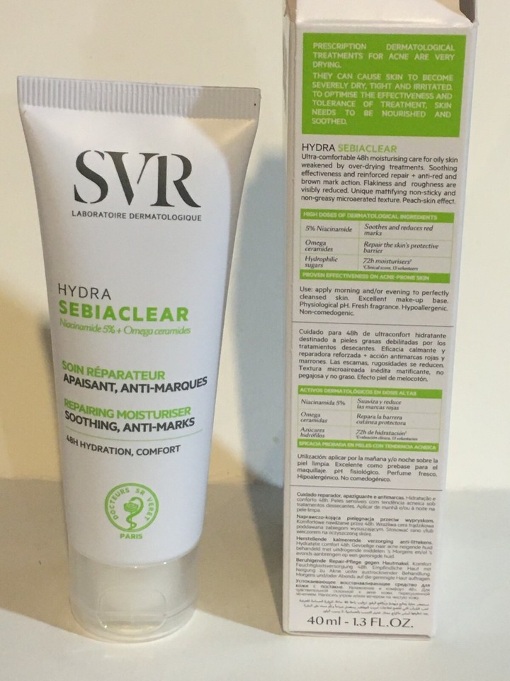 SVR Sebiaclear Hydra Anti-Mark Soothing Repairing 40ml acne-prone skin ...