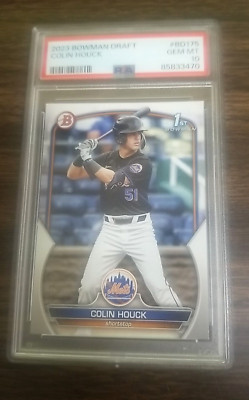 COLIN HOUCK 2023 BOWMAN DRAFT CARD BD-176 METS (FIRST PROSPECT BASE ...