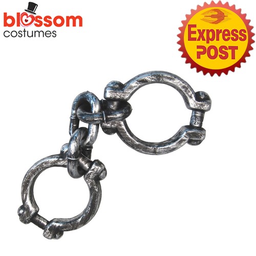 AS390 Chains Link Prisoner Dungeon Manacles Shackles Costume Accessory ...