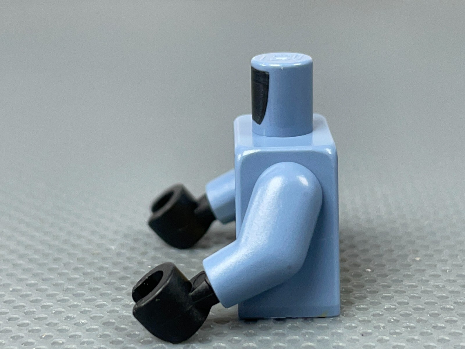 LEGO Minifigure Torso Sand Blue Turtleneck Sweater Bright Light Orange ...