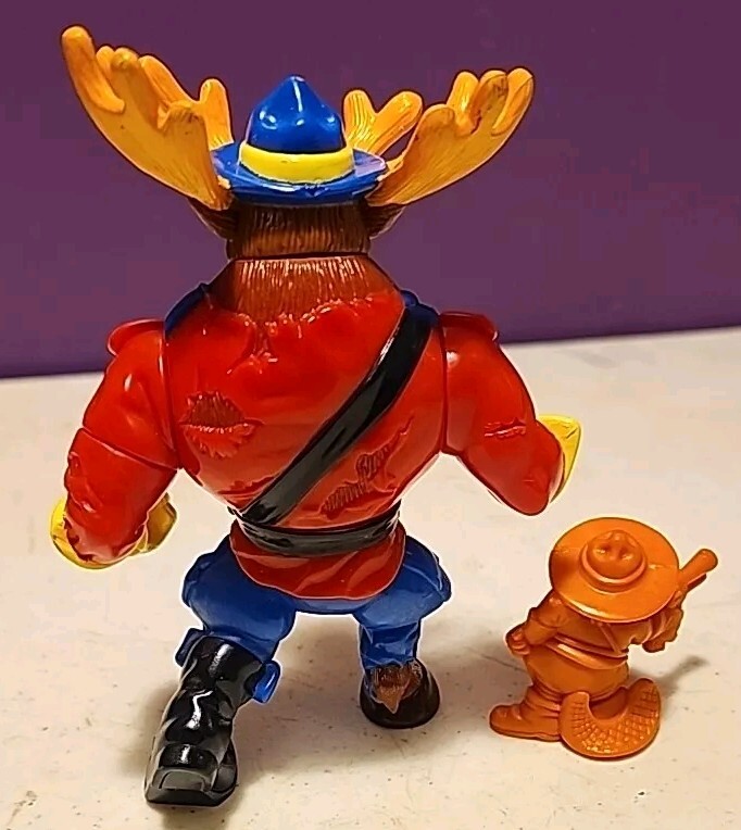 1992 TMNT Monty Moose & Sidekick Bob The Beaver Loose Playmates Vintage ...