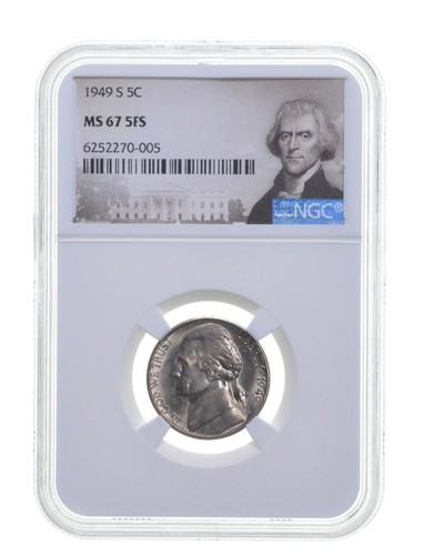 MS67 5FS 1949-S Jefferson Nickel - Graded NGC *3642 | eBay