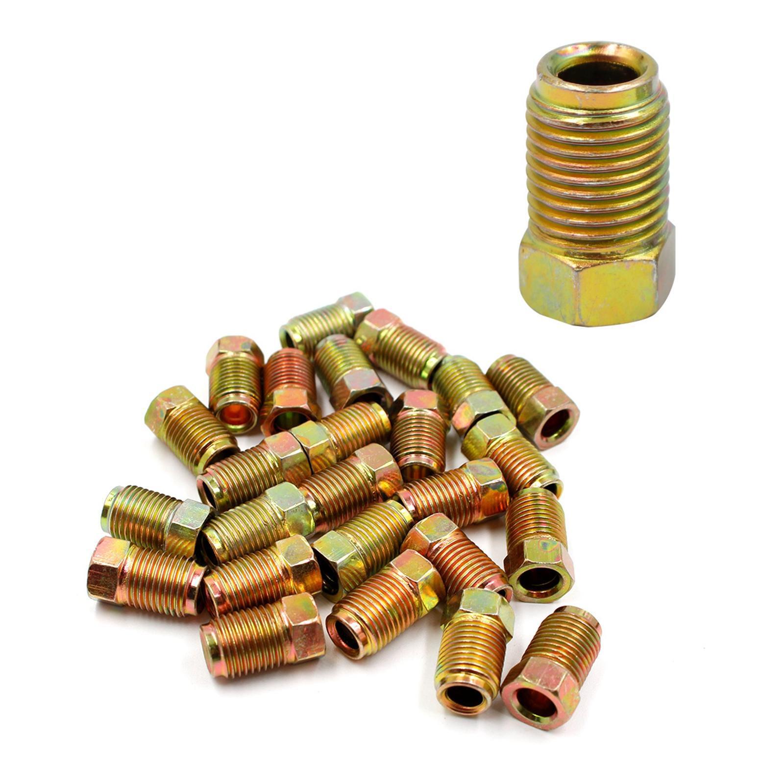 50x Galvanized Iron Brake Pipe Fittings for 3/16 inch Brake Line Tube ...