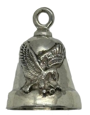 Sterling Silver Motorcycle USA Eagle Ride Bell Gremlin Bell 55 | eBay