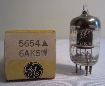 GE General Electric 5654 6AK5W Electronic Vacuum Tube In Box NOS | eBay