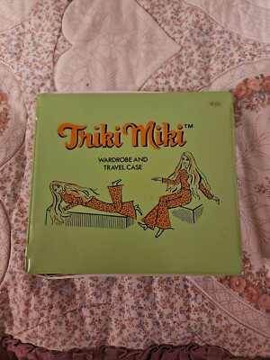 Vintage Triki Miki Collector Doll 1960's Wardrobe Travel Case - Green ...