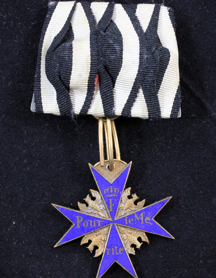 WWI German Prinzen Pour le Mérite “Blue Max” – Lapel Decoration – Godet ...