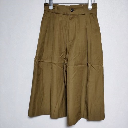 MARGARET HOWELL 578-9144001 Rayon cotton gaucho Pants beige 4-0418M∞ ...