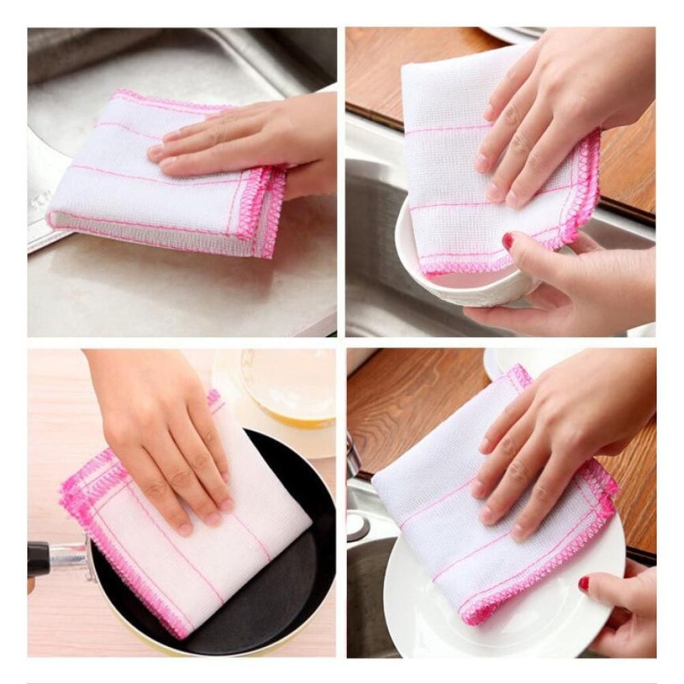 8 Pcs Multi-purpose Dish Household Oil-proof Duster Cloth | eBay Australia