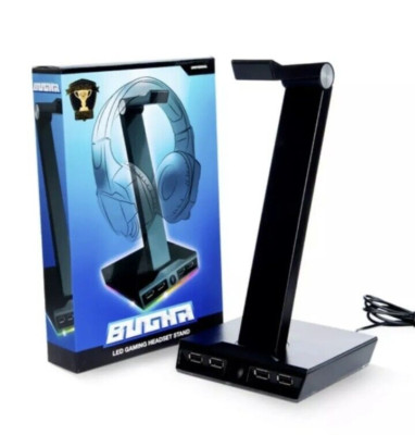 LED Gaming Headset Stand With 4 USB Ports, Bugha, Brand New Rare | eBay