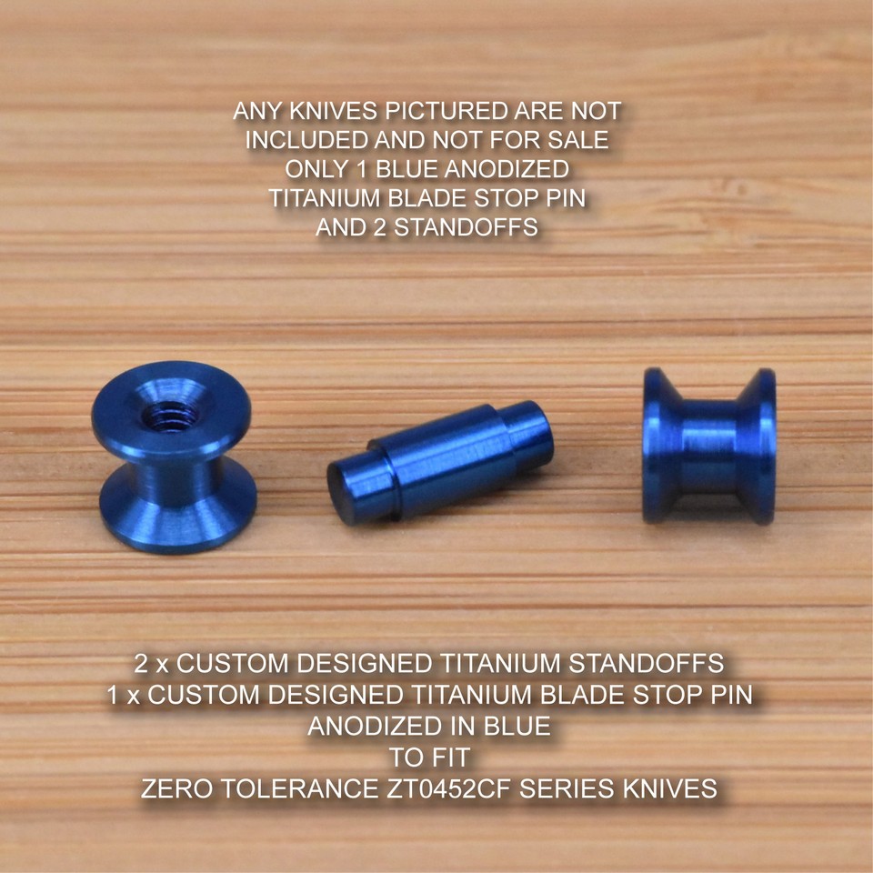 Zero Tolerance ZT0452CF 452 ZT Titanium 3pc Blade Stop Pin & Standoff ...